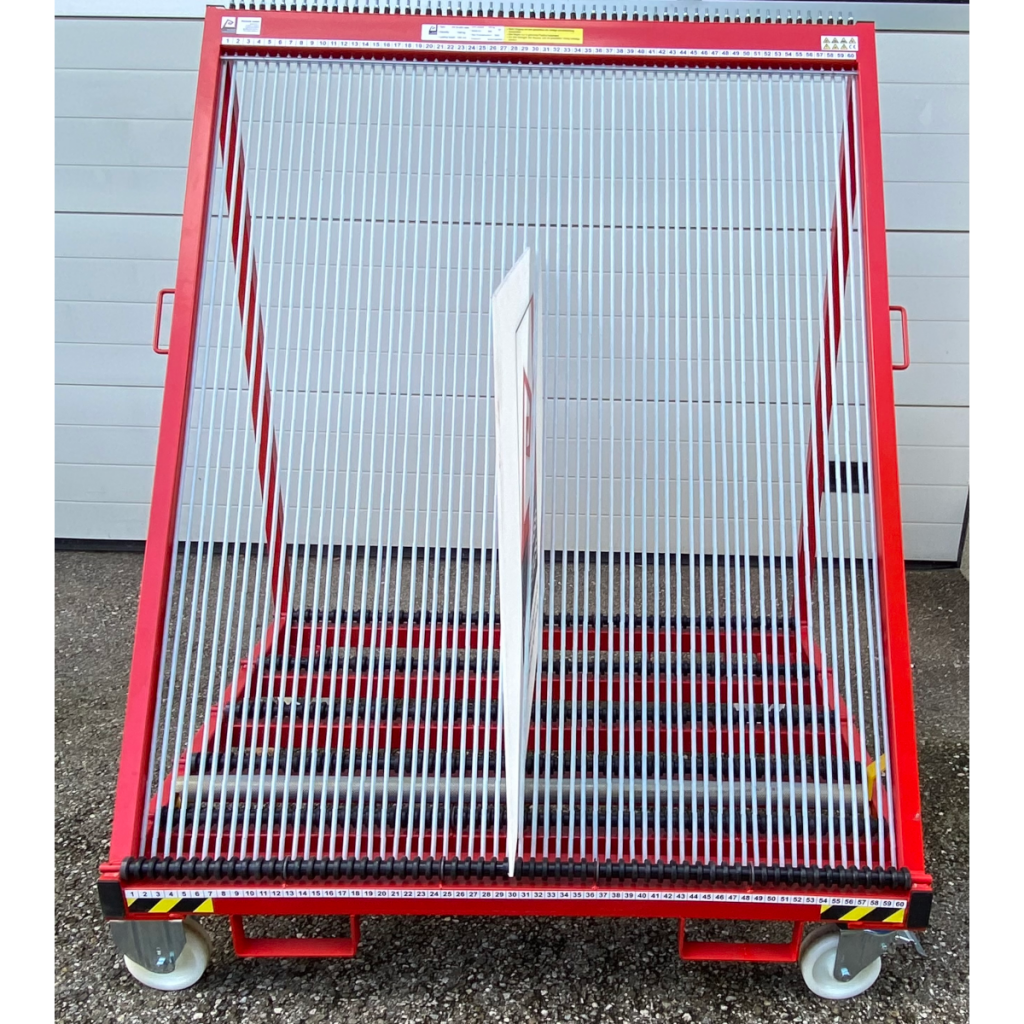 Harp rack (castor rollers or sliding plate) - Pichler GLASS LOGISTICS